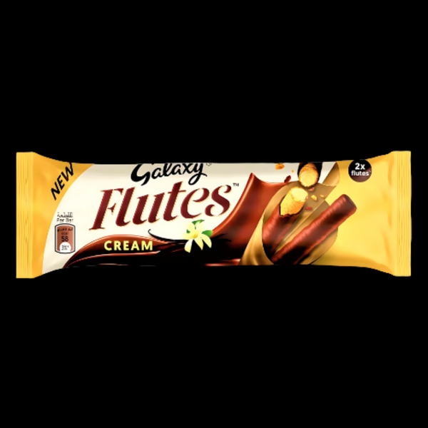 Galaxy Flutes Crispy Wafer Rolls With Chocolate Cream Filling Covered ...